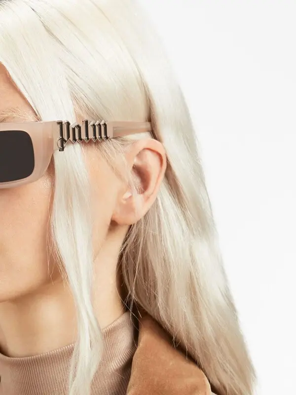 Palm Angels Milford Rectangle Sunglasses - Neutrals