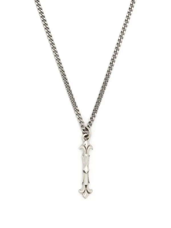 Emanuele Bicocchi Alphabet Pendant Necklace - Silver