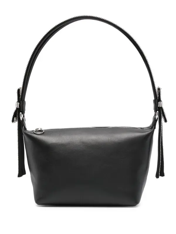 Kara Crystal-strap Leather Tote Bag