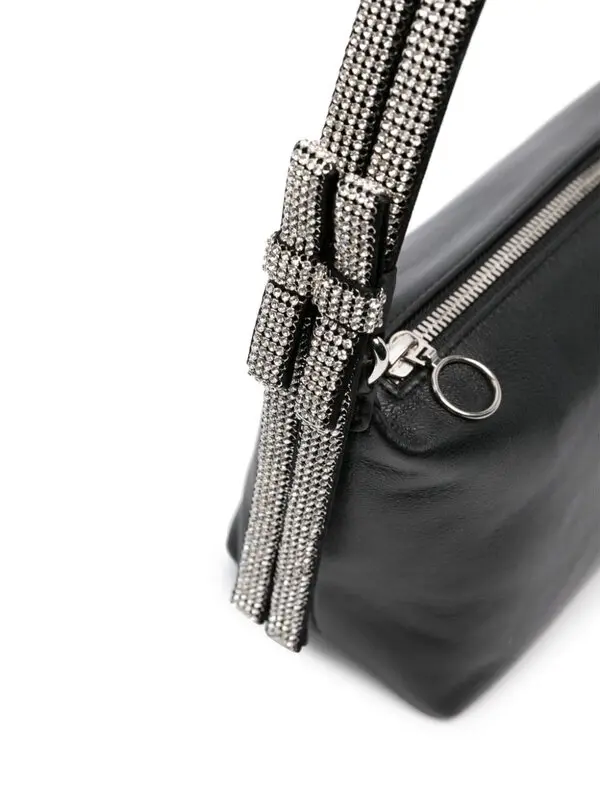 Kara Crystal-strap Leather Tote Bag