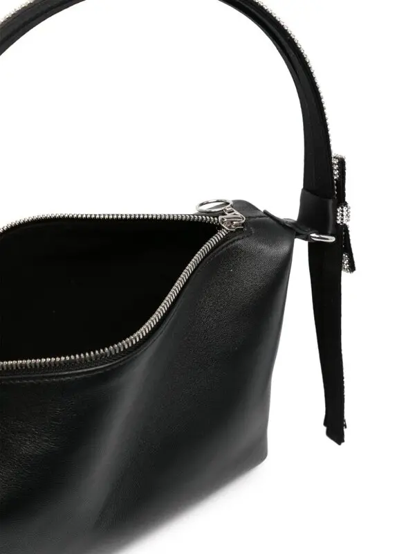 Kara Crystal-strap Leather Tote Bag