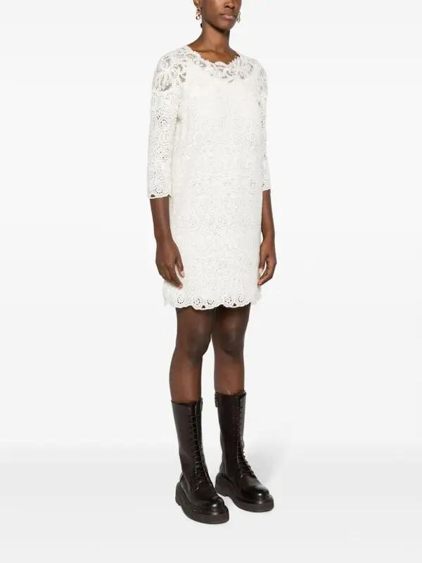 Ermanno Scervino Guipure Lace Mini Dress