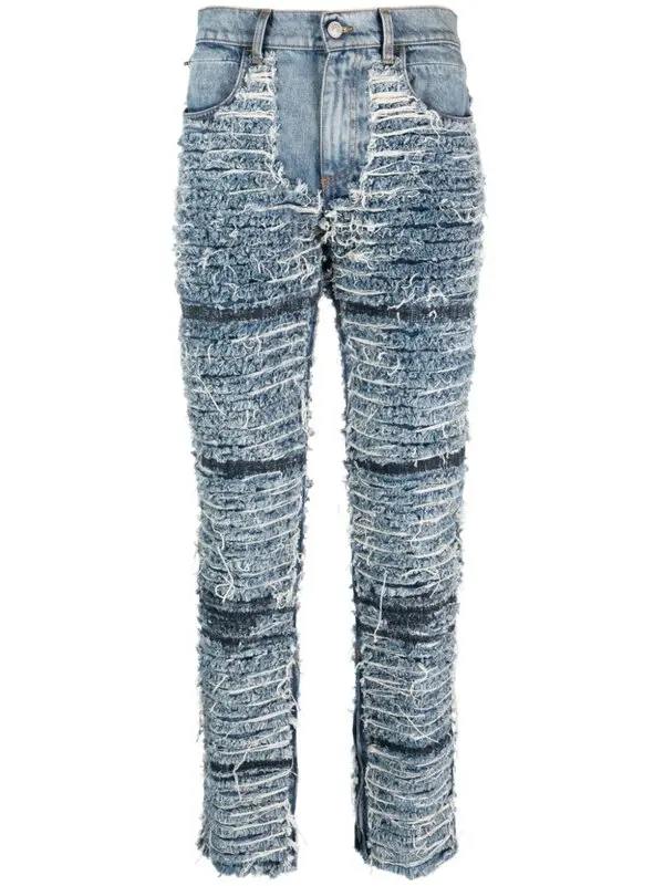 1017 Alyx 9sm Ripped-Detail Skinny Jeans In Blue - 67% Off