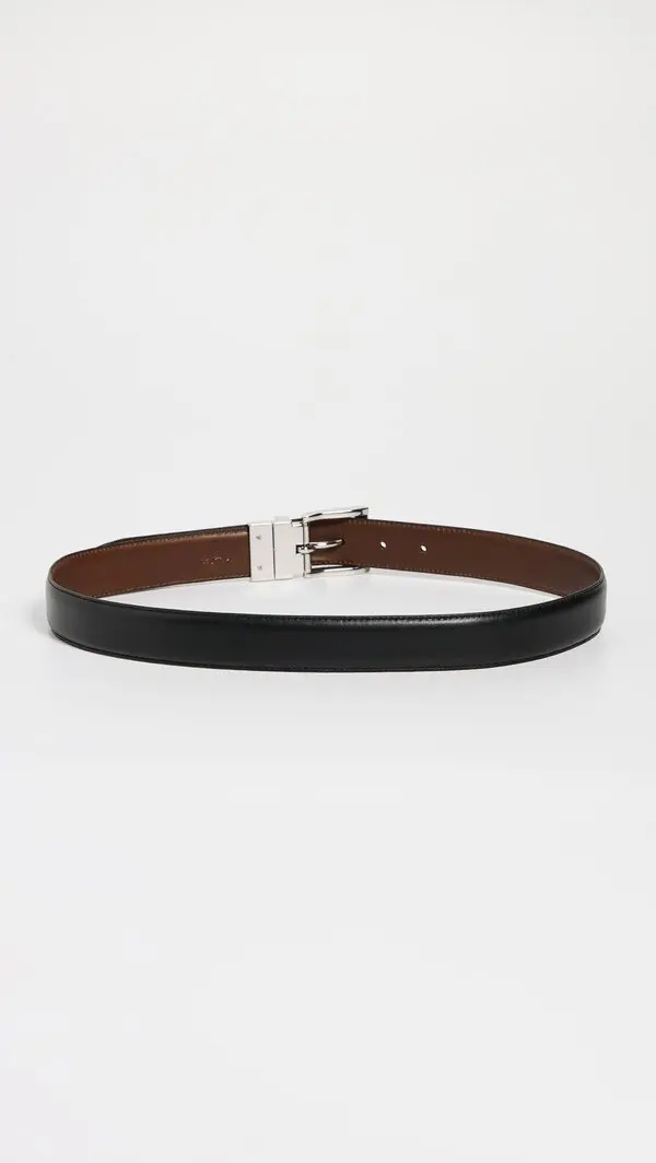 Polo Ralph Lauren Reversible Saddle Leather Belt - Black/brown