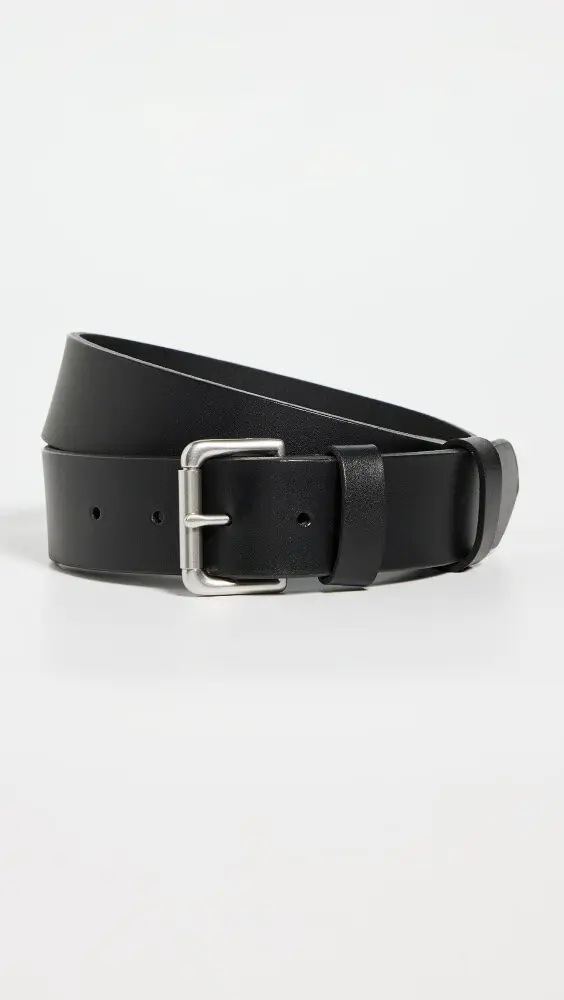 Ralph Lauren Italian Saddle Leather Belt - Black