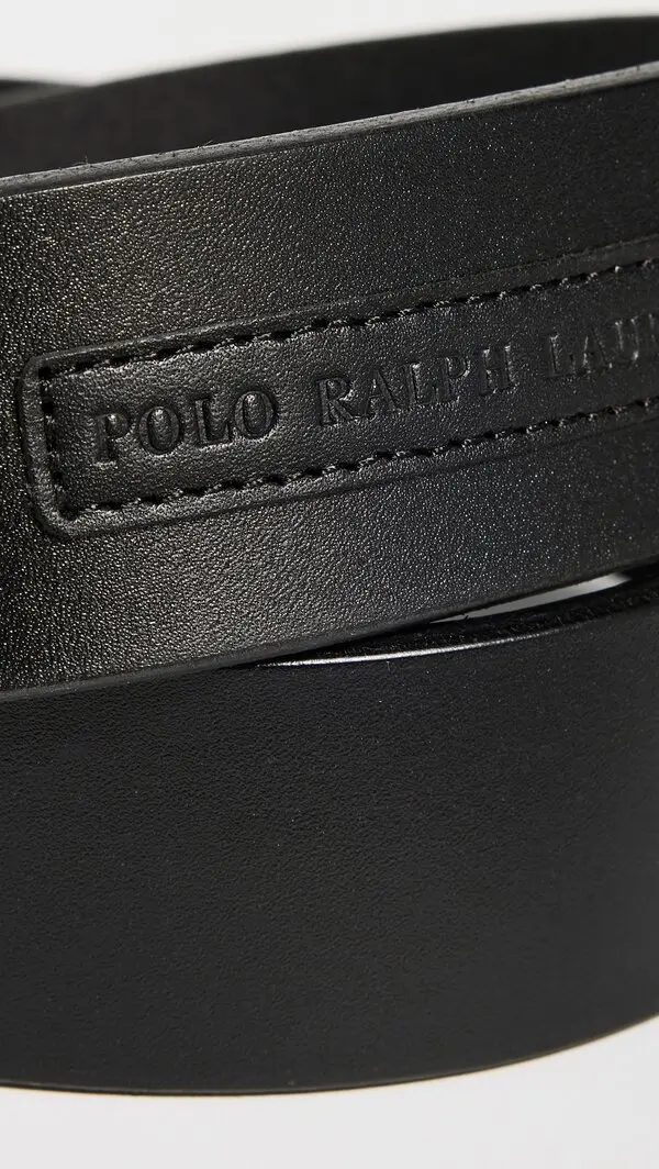 Polo Ralph Lauren Italian Saddle Leather Belt - Black