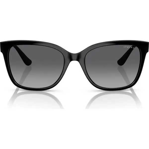 VOGUE 54mm Gradient Polarized Pillow Sunglasses - Black