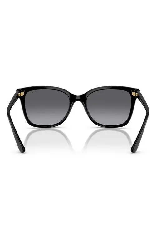 VOGUE 54mm Gradient Polarized Pillow Sunglasses - Black