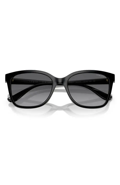 VOGUE 54mm Gradient Polarized Pillow Sunglasses - Black
