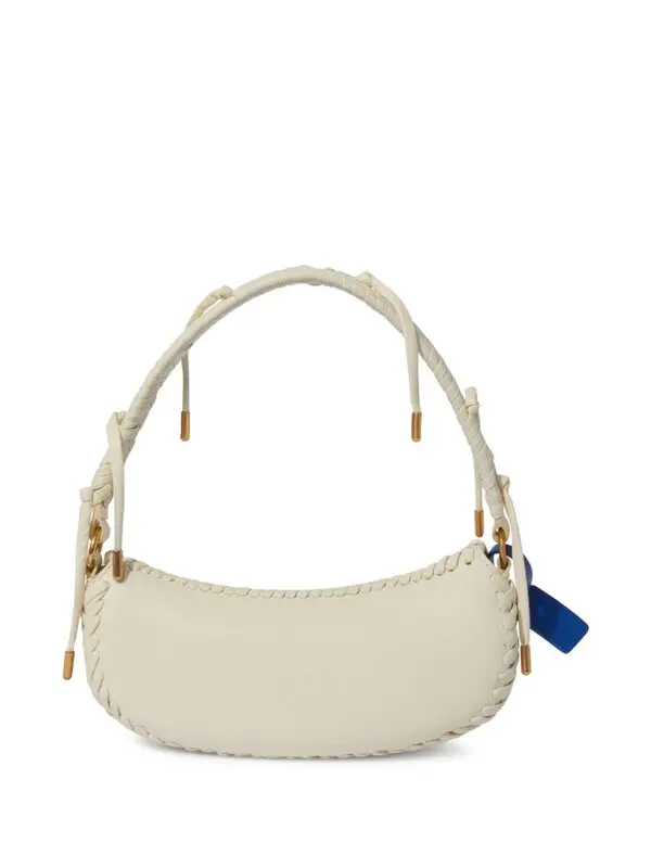 Off-White Weaved Leather Shoulder Bag - Neutrals