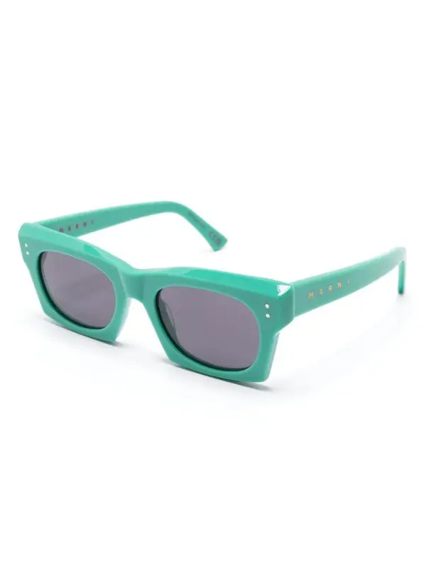 Marni Oval-frame Sunglasses - Green