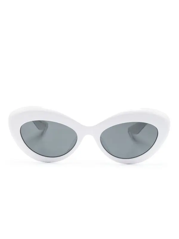 Oliver Spencer 1968c Cat-eye Sunglasses - White