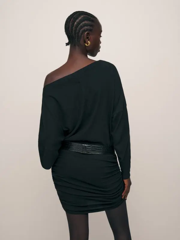 Reformation Kyan Knit Dress In Black - 70% Off | Editorialist