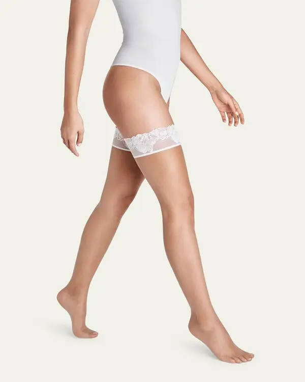 Wolford Nude 8 Lace Stay-up Stockings