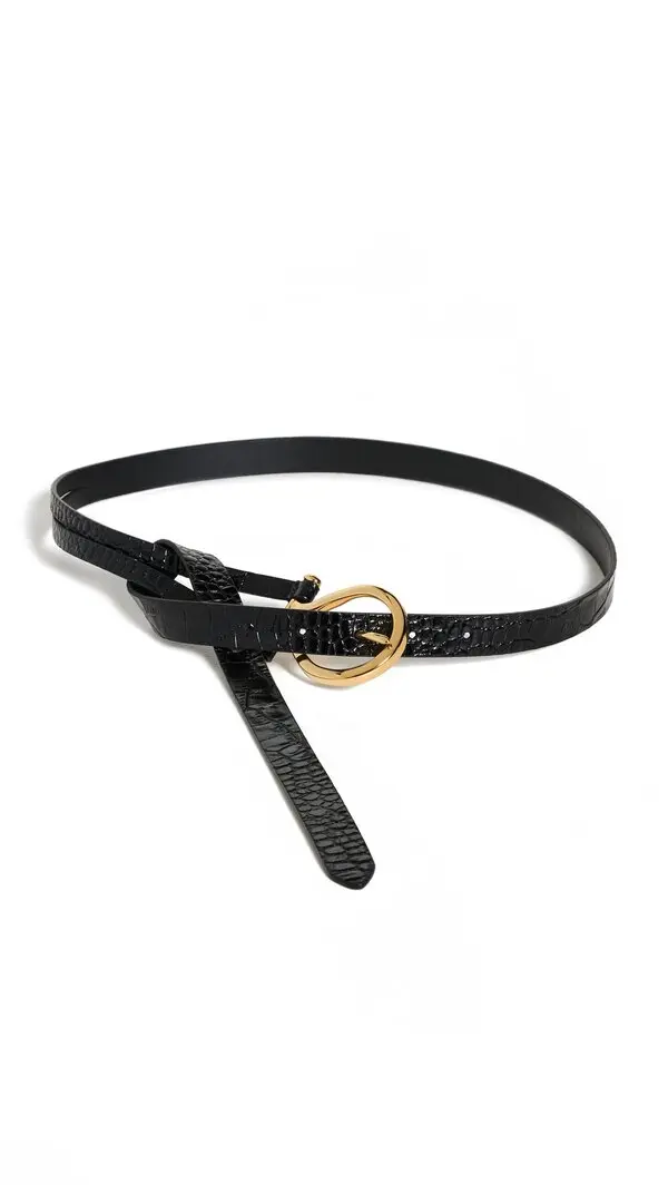 Anderson's Croc-embossed Split Belt - Black
