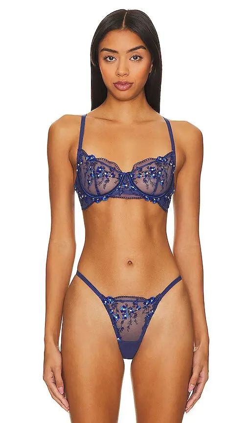 KAT THE LABEL Sofia Bra - Navy