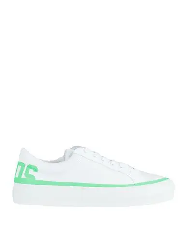 Gcds Soft Leather Lace-up Sneakers With Two-tone Detailing
