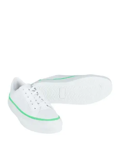 Gcds Soft Leather Lace-up Sneakers With Two-tone Detailing