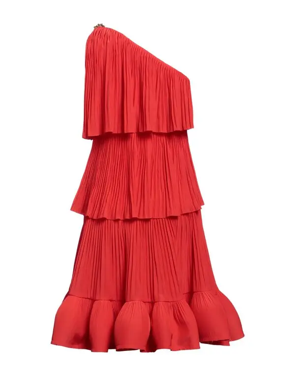 LANVIN Mini One-shoulder Pleated Dress
