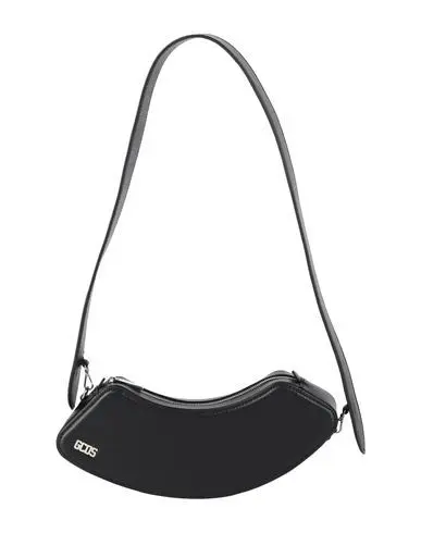 Gcds Leather Shoulder Bag - Black