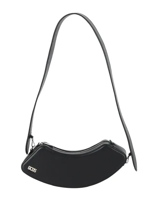 Gcds Leather Shoulder Bag - Black