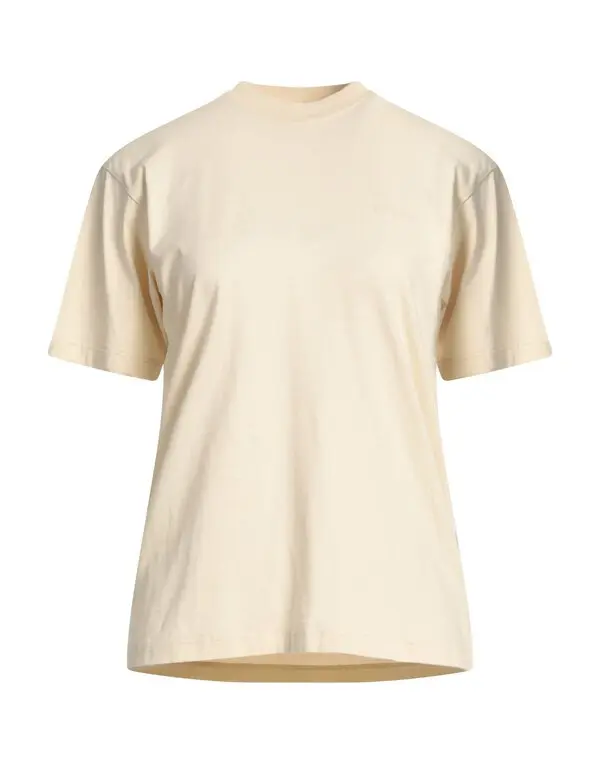 OFF-WHITE™ Basic Tee With Logo - Beige