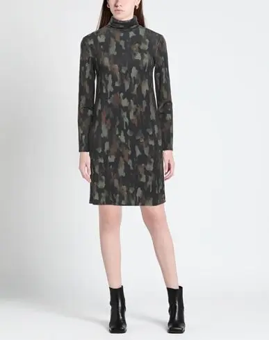 Majestic Filatures Military Viscose Mini Dress