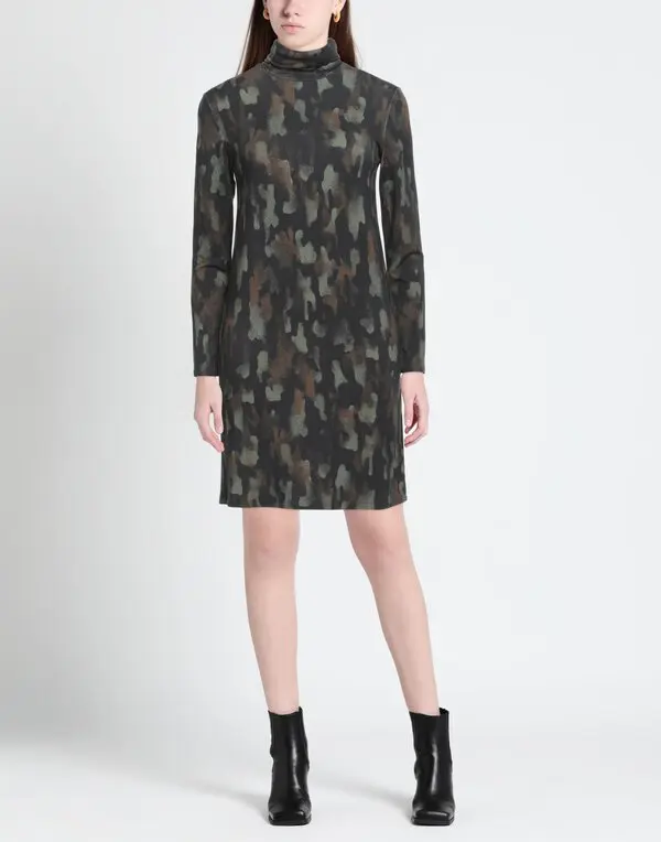 Majestic Filatures Military Viscose Mini Dress