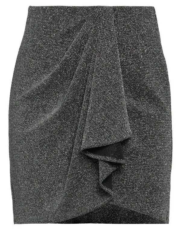 MARANT ETOILE Metallic Mini Skirt - Black