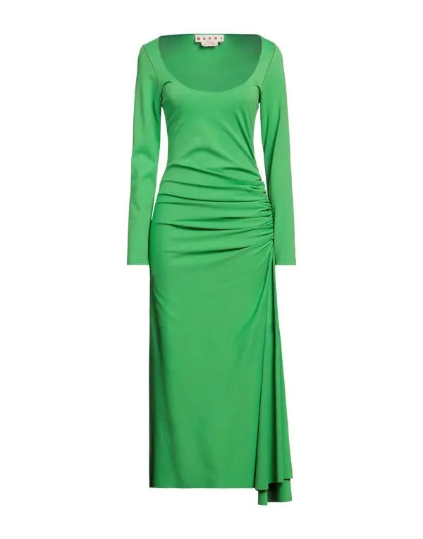 Marni Midi Trapeze Dress - Green