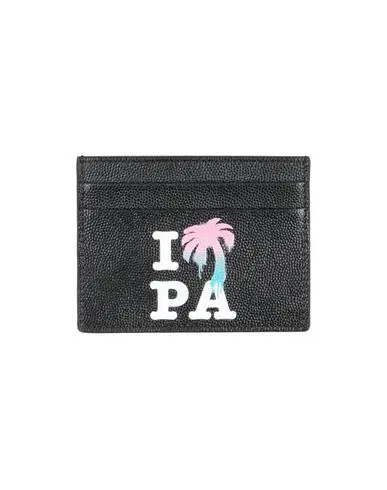 Palm Angels Document Holder Calfskin - Black