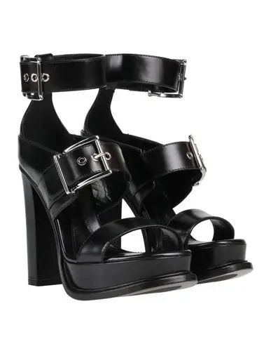 Alexander McQueen Leather Platform Sandals