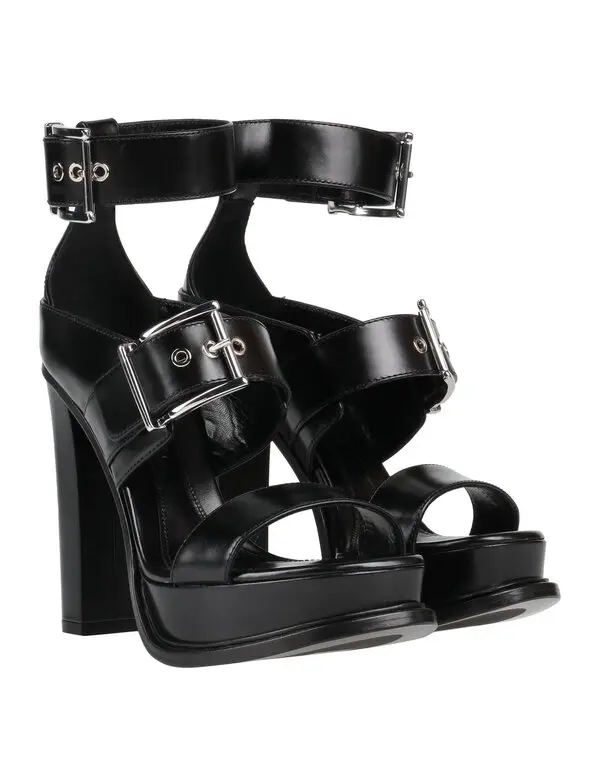Alexander McQueen Leather Platform Sandals