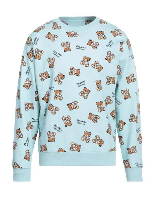 Moschino Cotton Elastane Sweatshirt - Blue