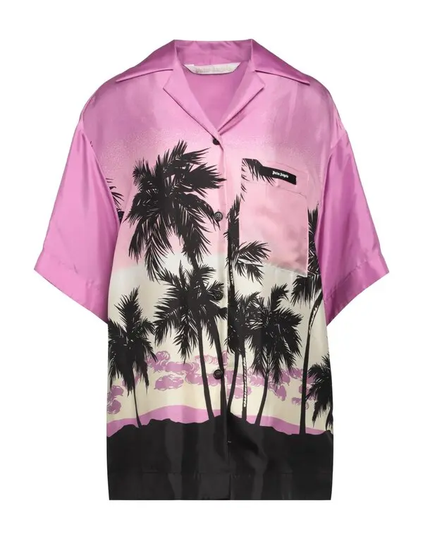 Palm Angels Hawaiian Print Shirt - Pink