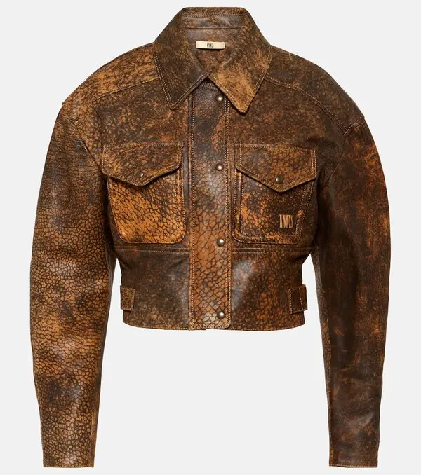 KNWLS Distressed Leather Jacket