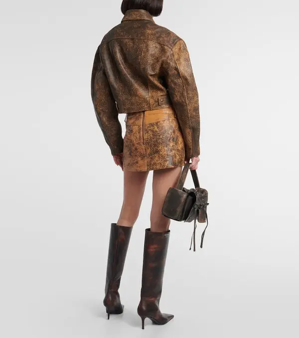 KNWLS Distressed Leather Jacket