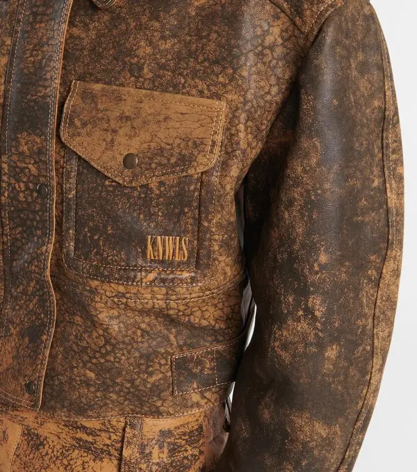 KNWLS Distressed Leather Jacket