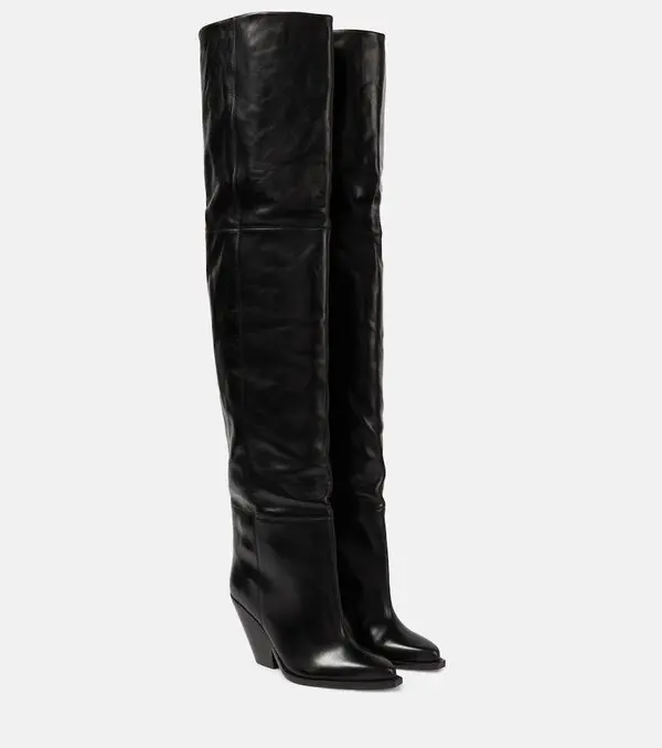 Isabel Marant Étoile Knee-high Leather Boots - Black