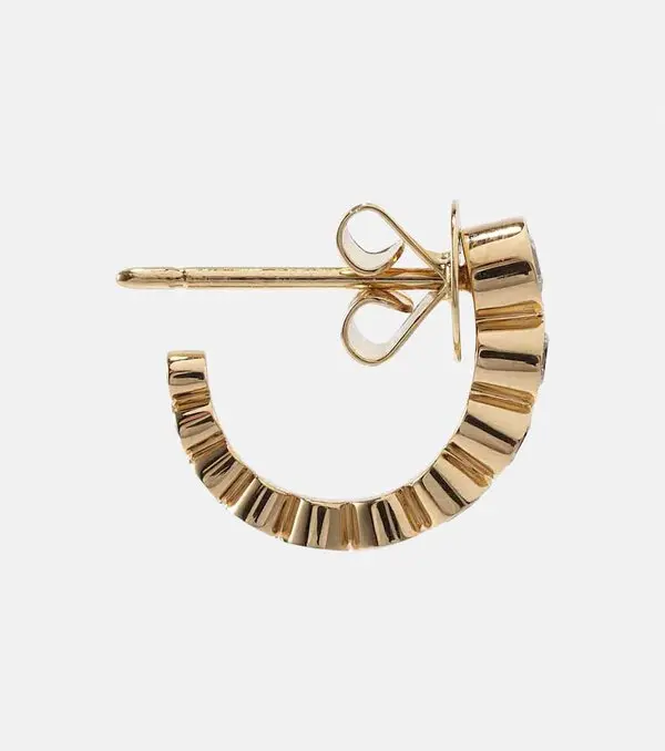 Sophie Bille Brahe Boucle Ensemble Petite 18kt Single Earring With Diamonds - Gold