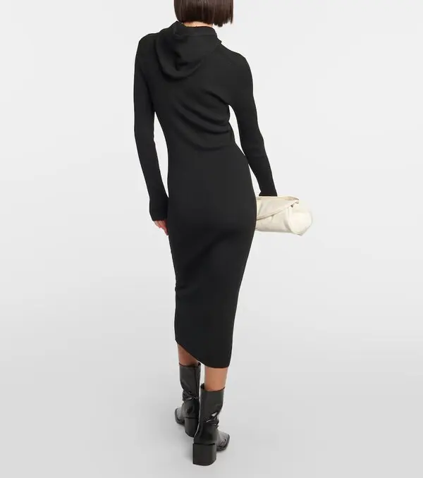 JIL SANDER Wool-blend Midi Dress