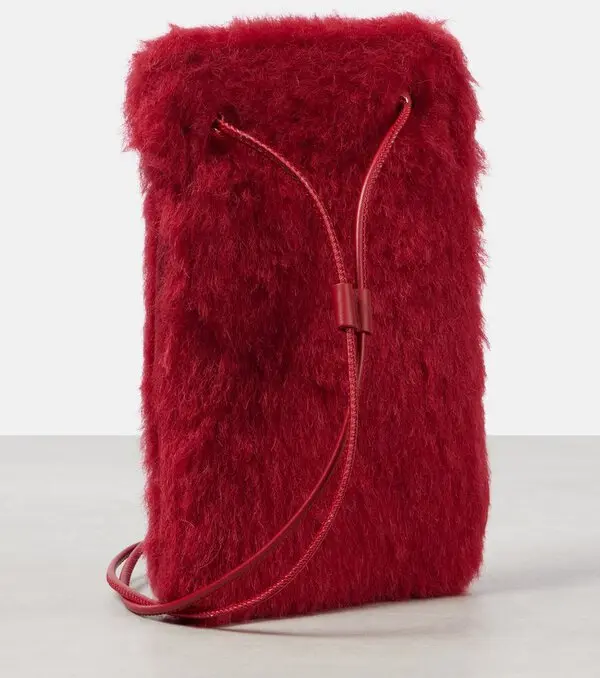 Max Mara Teddy Phone Pouch - Red