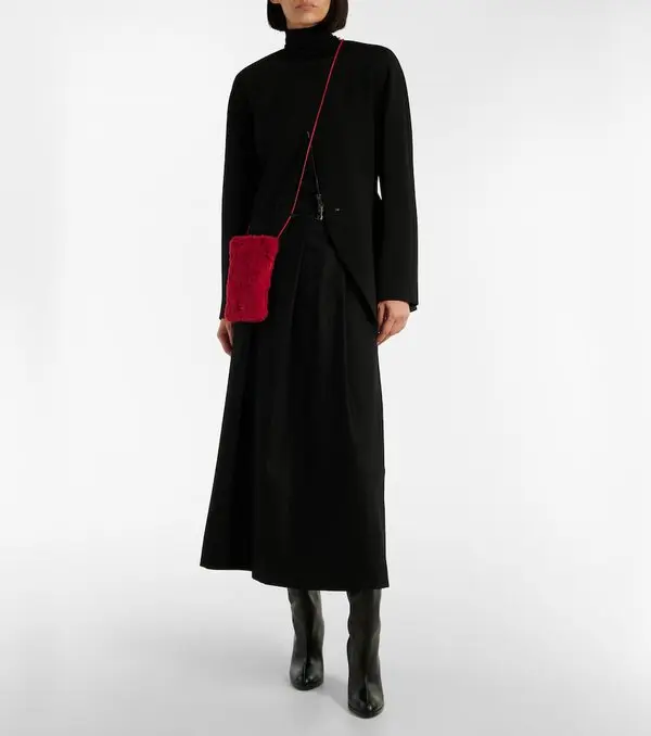 Max Mara Teddy Phone Pouch - Red