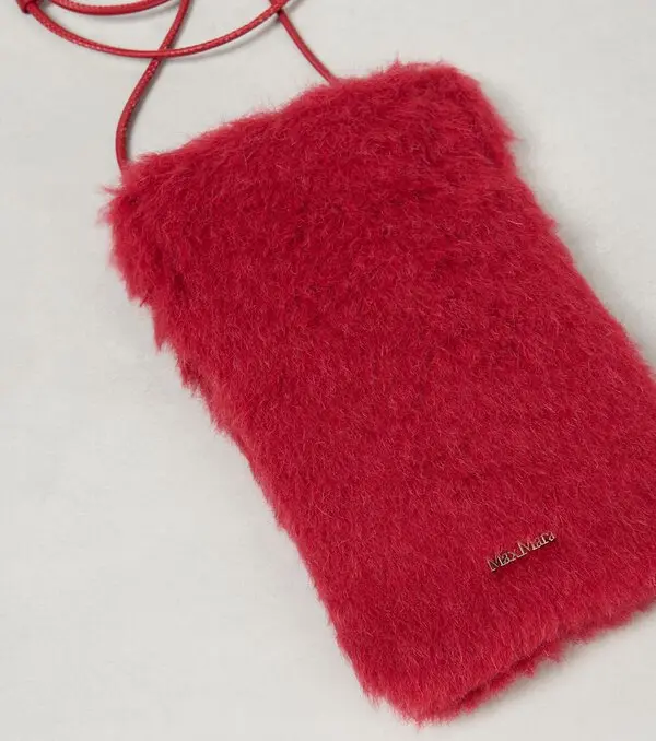 Max Mara Teddy Phone Pouch - Red