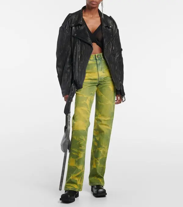 Acne Studios Linor Leather Biker Jacket