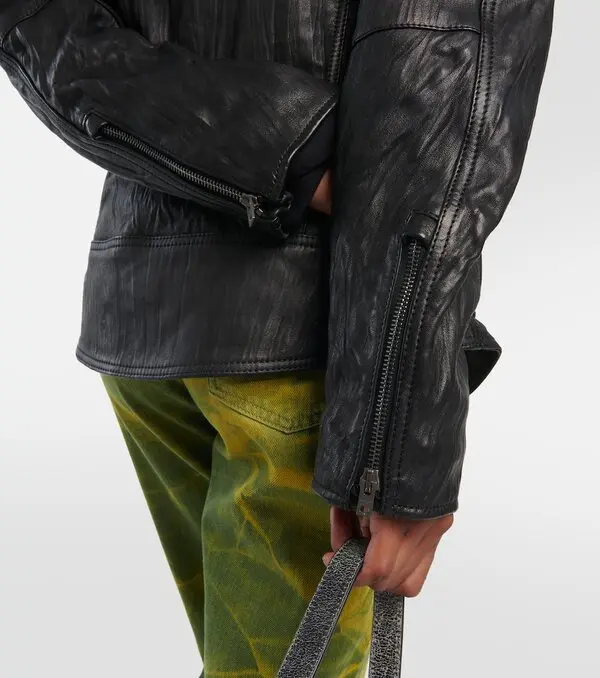 Acne Studios Linor Leather Biker Jacket