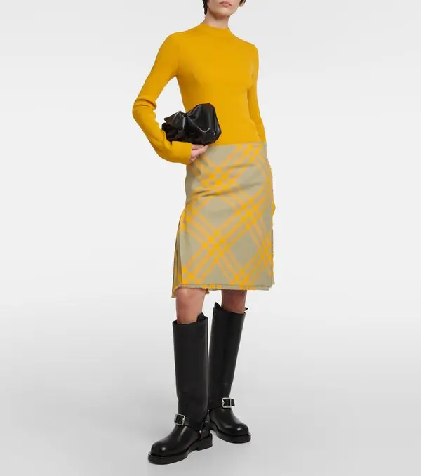 Burberry Check Wool-blend Kilt