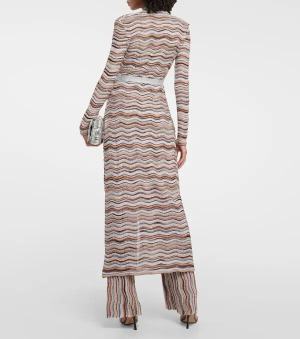 Missoni Striped Lamé Cardigan