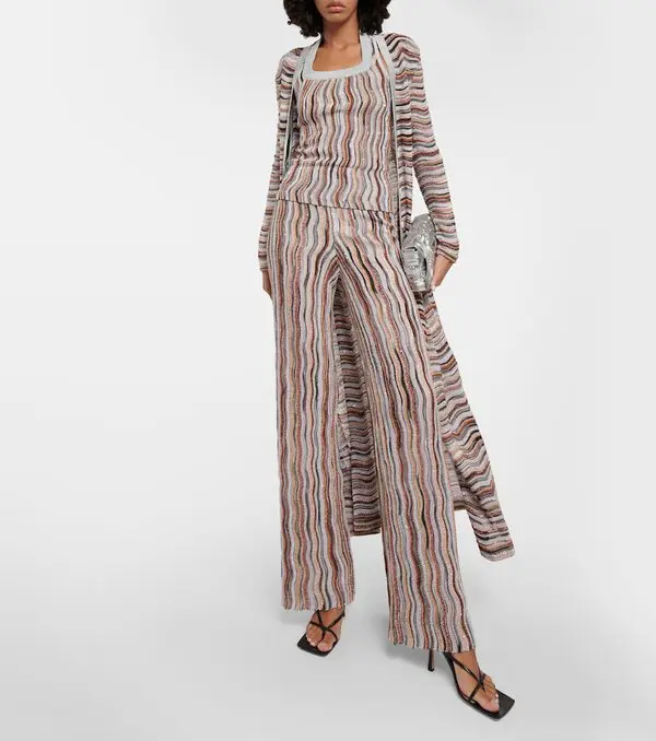 Missoni Striped Lamé Cardigan