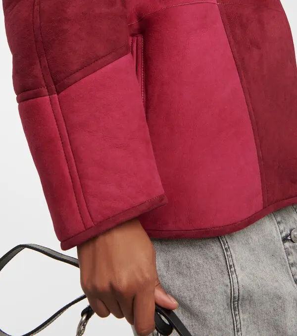MARANT ETOILE Abeni Shearling-lined Jacket